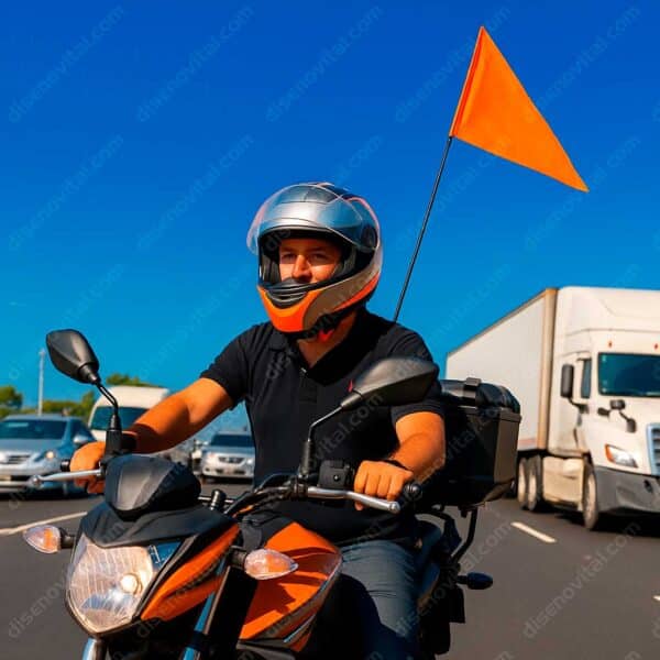Banderín de Seguridad 🤩 Cel/Whatsapp 3053806750 📲 Moto